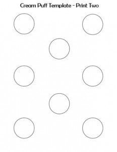 Pate a Choux Templates for Cream Puffs and Eclairs