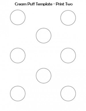 Pate a Choux Templates for Cream Puffs and Eclairs