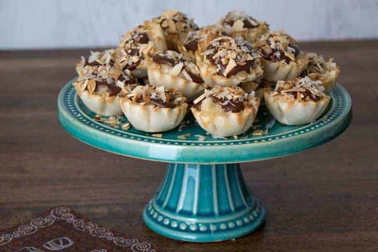 Mini Chocolate Almond Coconut Pies - Barbara Bakes™