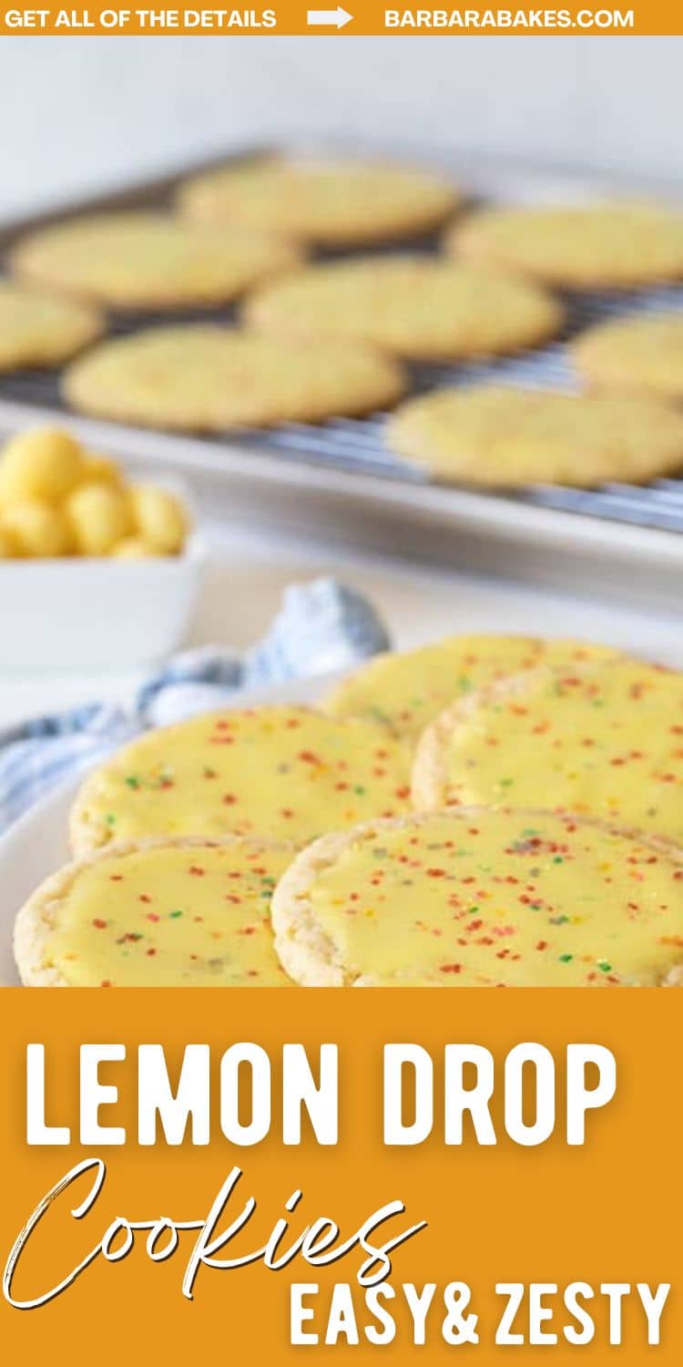 Homemade Lemon Drop Cookies with Tangy Lemon Glaze - Barbara Bakes™