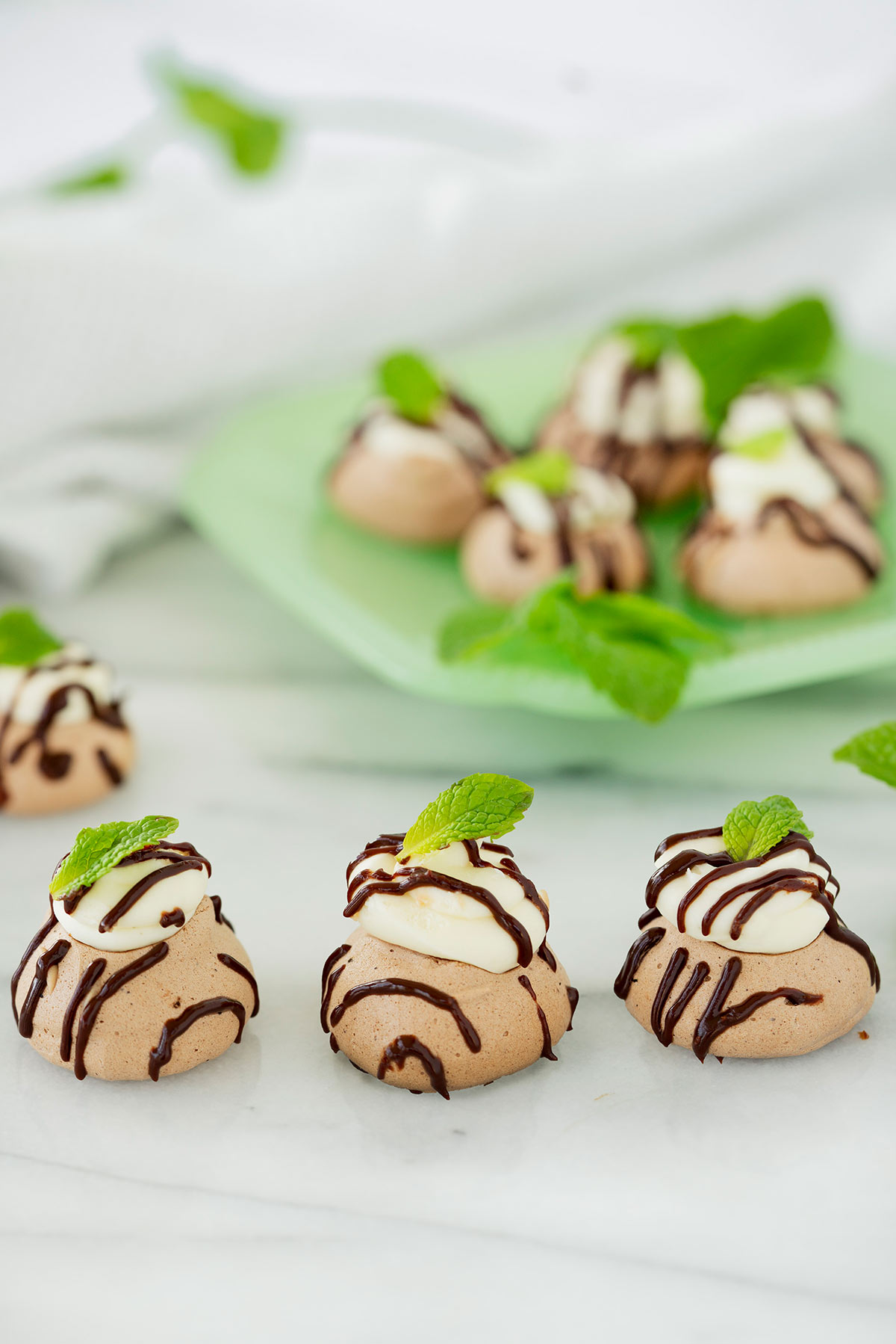 Mini Chocolate Pavlovas - Barbara Bakes™