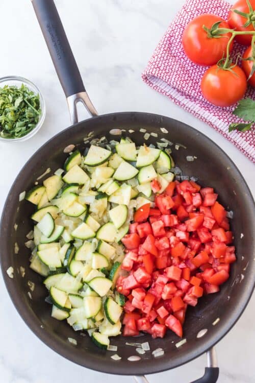 Sautéed Zucchini And Tomatoes: Easy Zucchini Side Dish - Barbara Bakes™