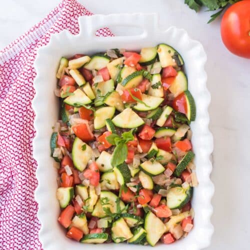 Sautéed Zucchini And Tomatoes: Easy Zucchini Side Dish - Barbara Bakes™