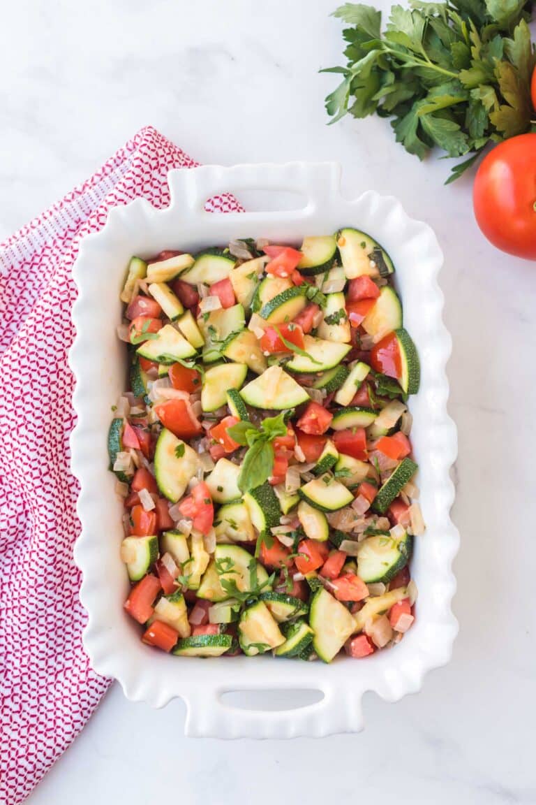 Sautéed Zucchini And Tomatoes: Easy Zucchini Side Dish - Barbara Bakes™