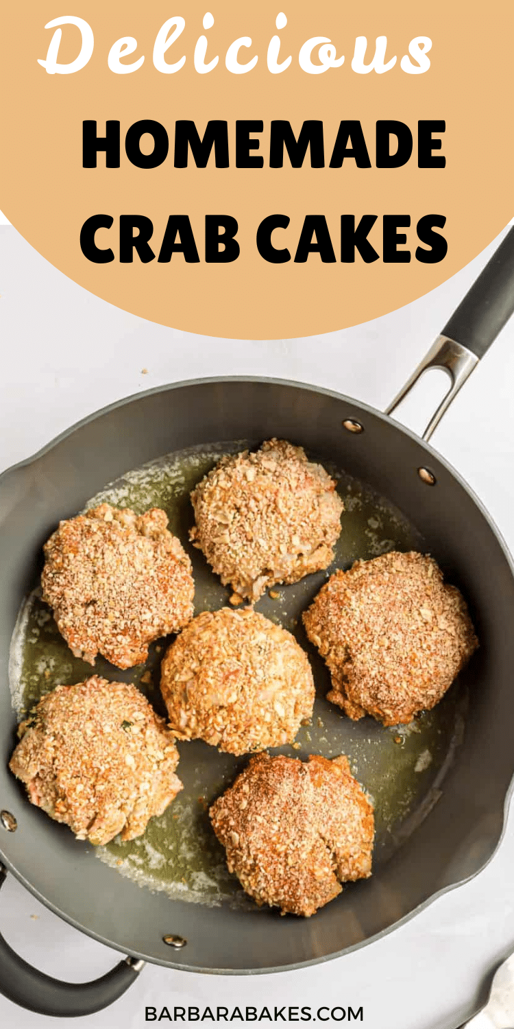Easy Homemade Crab Cakes with Golden Crispy Crust - Barbara Bakes™