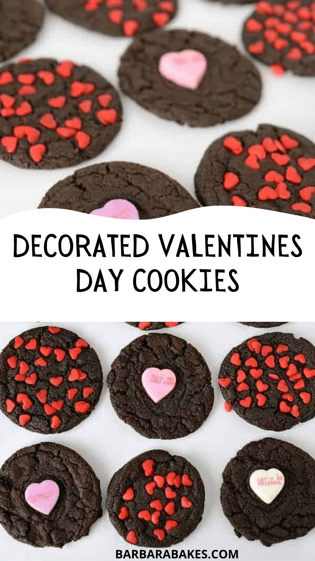 Simple Decorated Valentine Day Cookies - Barbara Bakes™