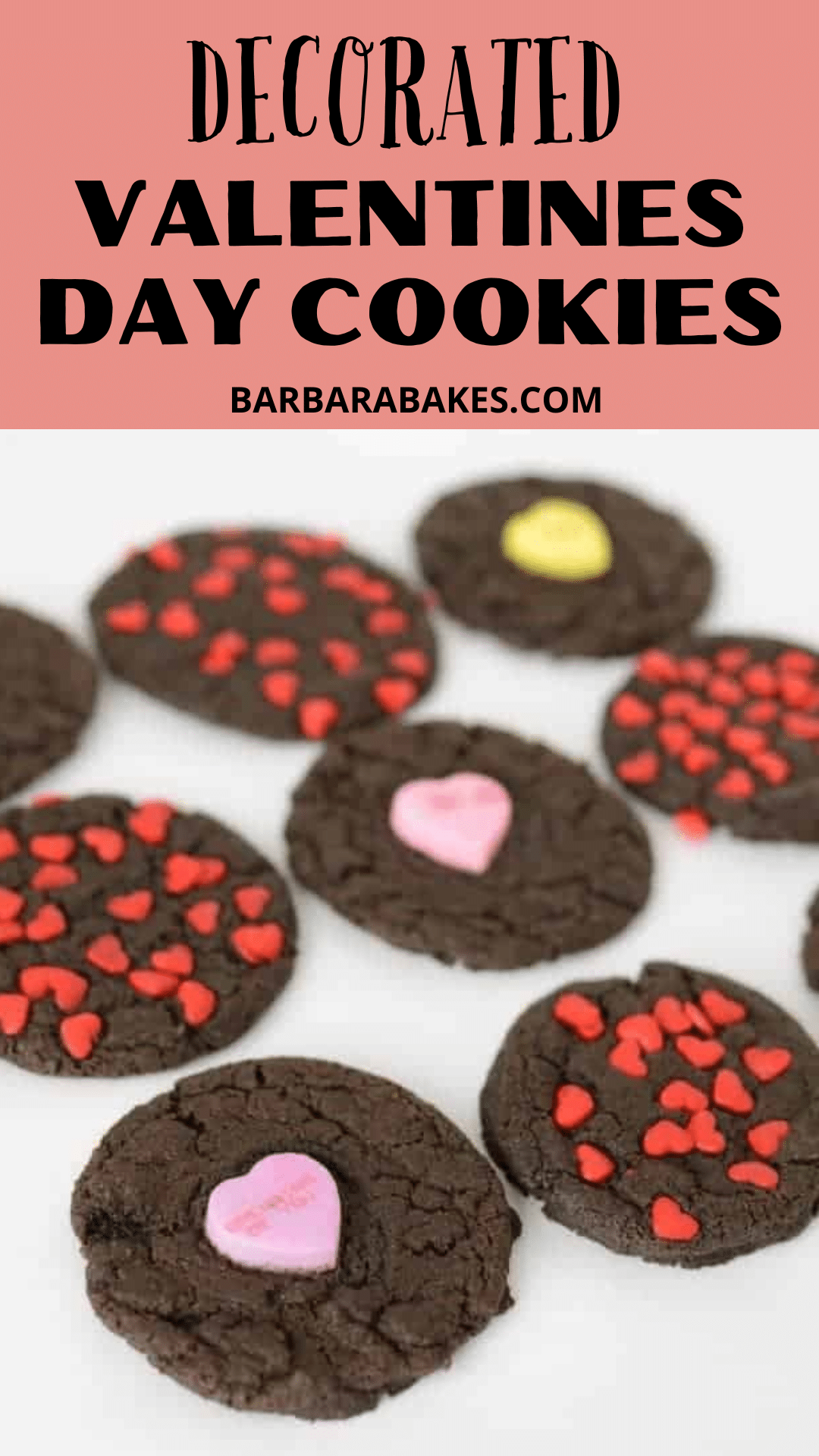 Simple Decorated Valentine Day Cookies - Barbara Bakes™